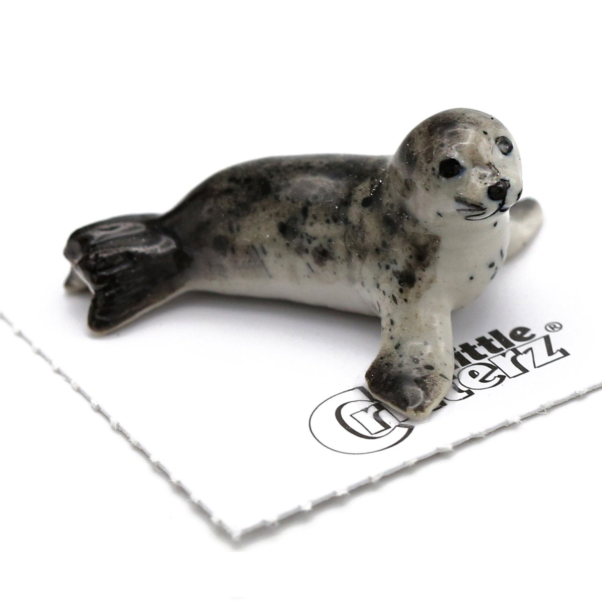Porcelain Seal Pup - Handcrafted Miniatures - Little Critterz