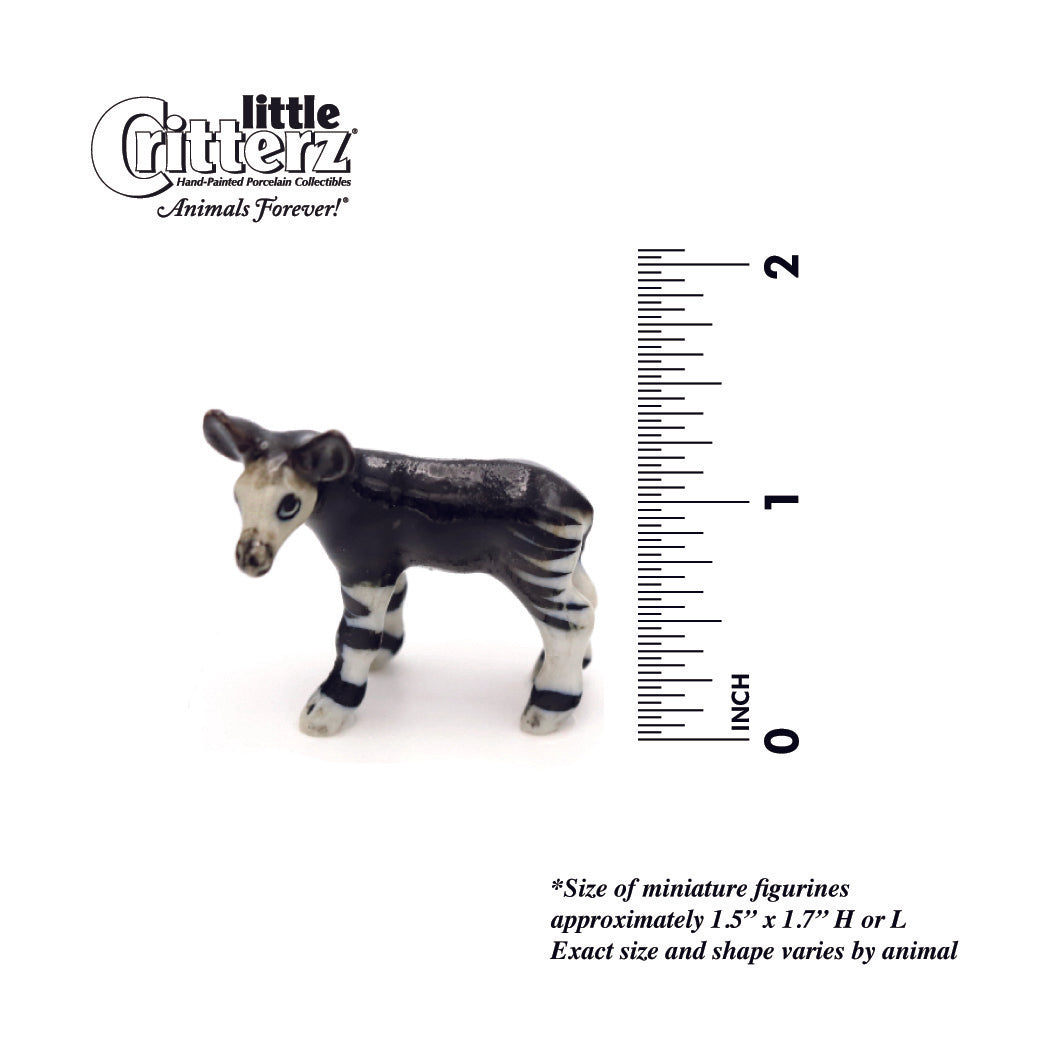"Tongue" Okapi Calf - Porcelain Animal Figurines
