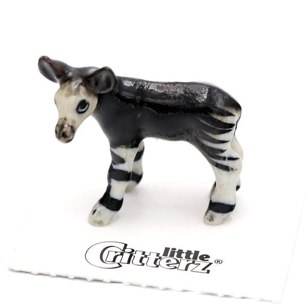 "Tongue" Okapi Calf - Porcelain Animal Figurines
