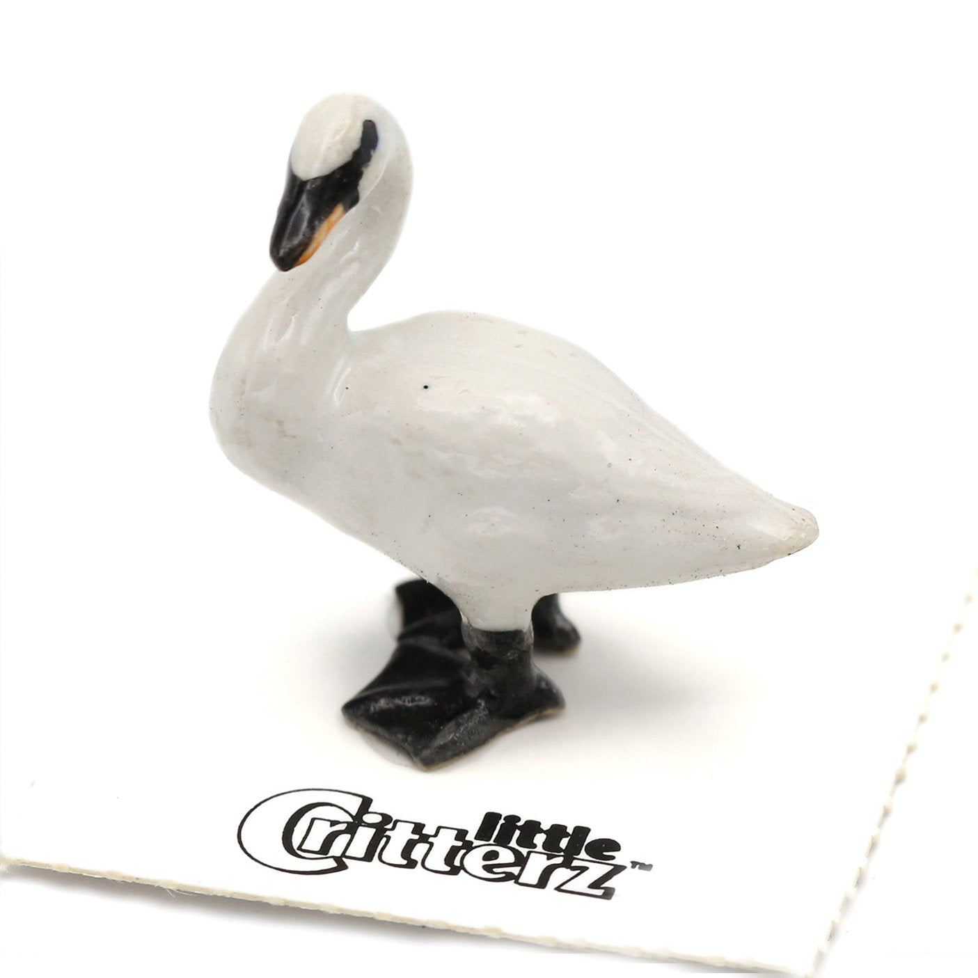 Porcelain Trumpeter Swan - Handcrafted Miniatures