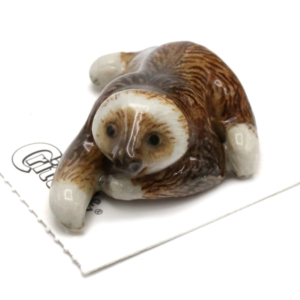 Two-Fingered Sloth "Millie" - miniature porcelain figurine