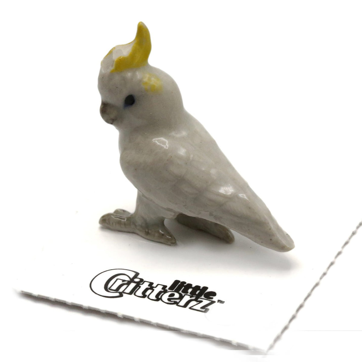 Cockatoo Figurine - Handcrafted Miniatures - Little Critterz