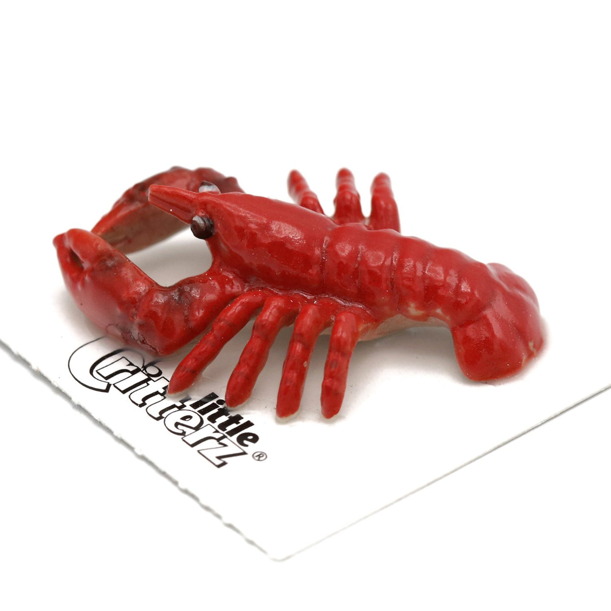 Red Lobster Figurine - Miniature Ceramic Animals — Little Critterz