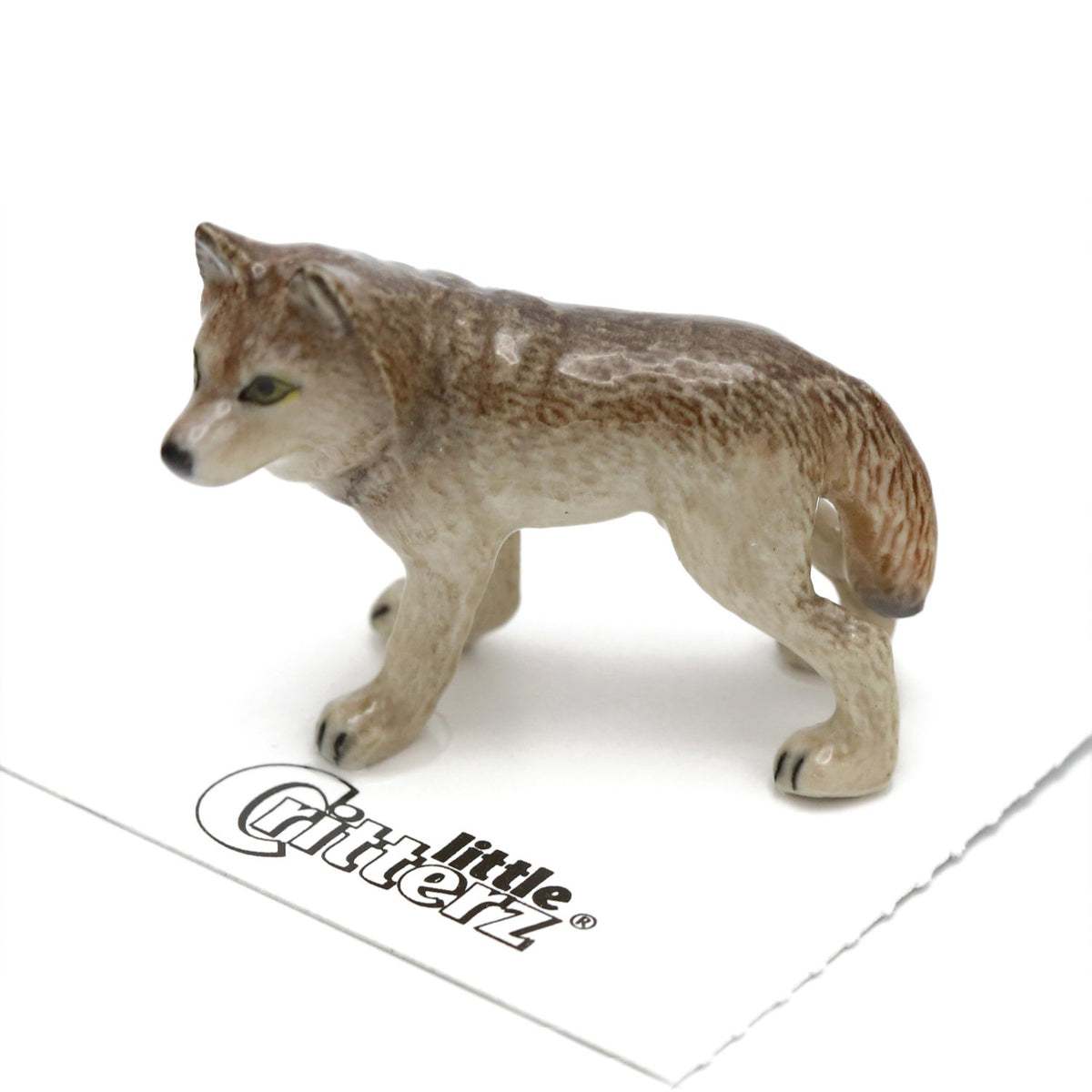 Porcelain Wolf - Handcrafted Miniatures - Little Critterz√Ç¬Æ
