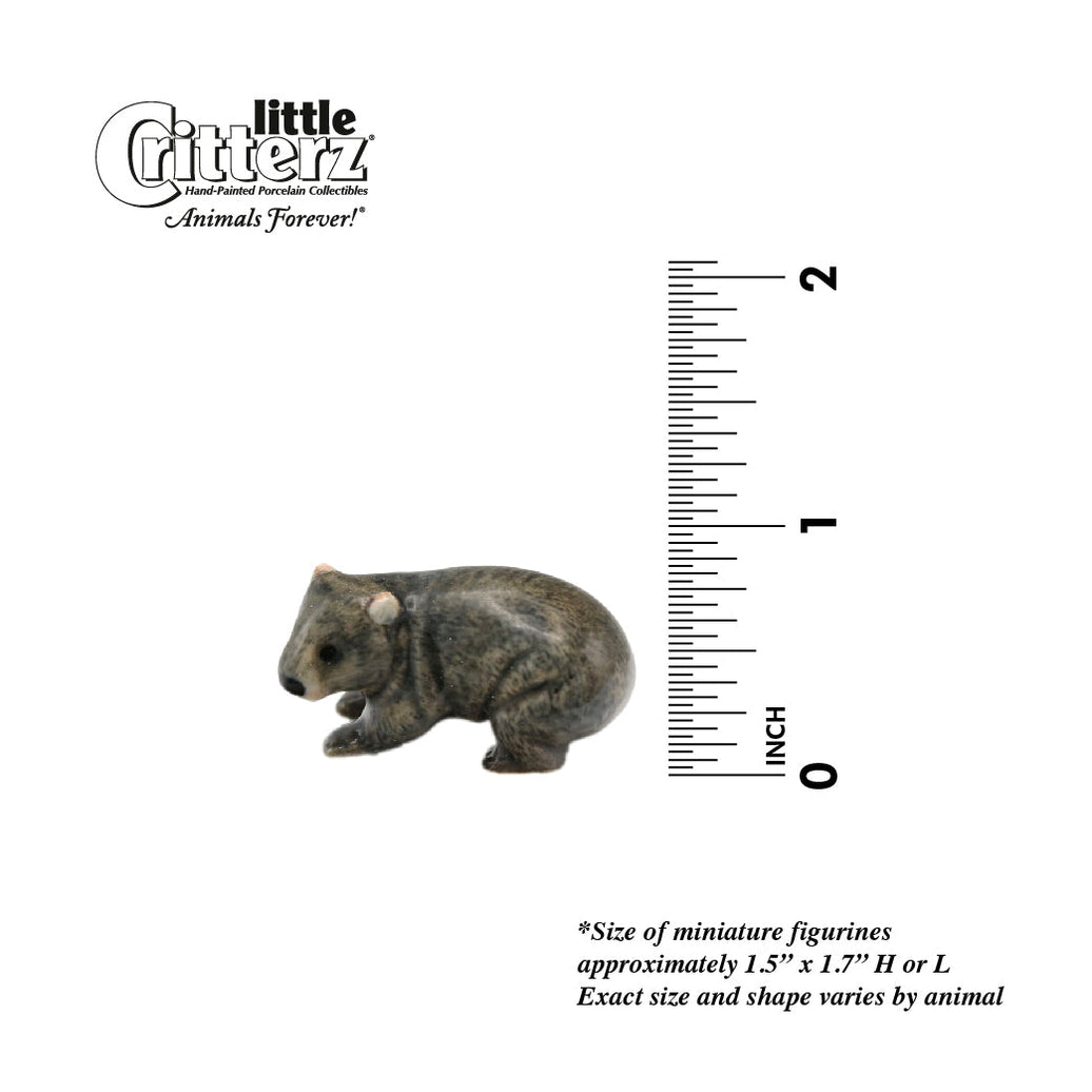 Wombat "Minibus" - miniature porcelain figurine — Little Critterz